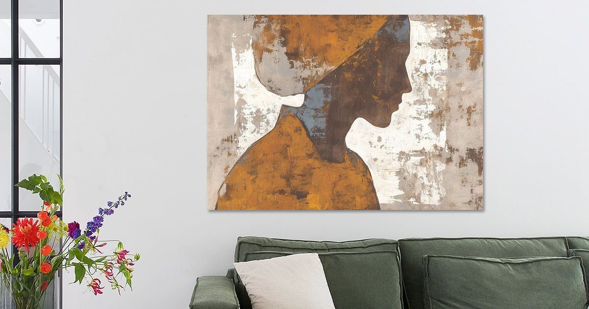 Echoed Thoughts van De Mooiste Kunst op canvas, behang en meer